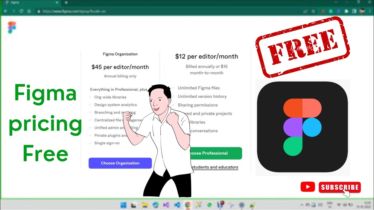 Figma free UI/UX professional and organisations plane Free || Free Use ...