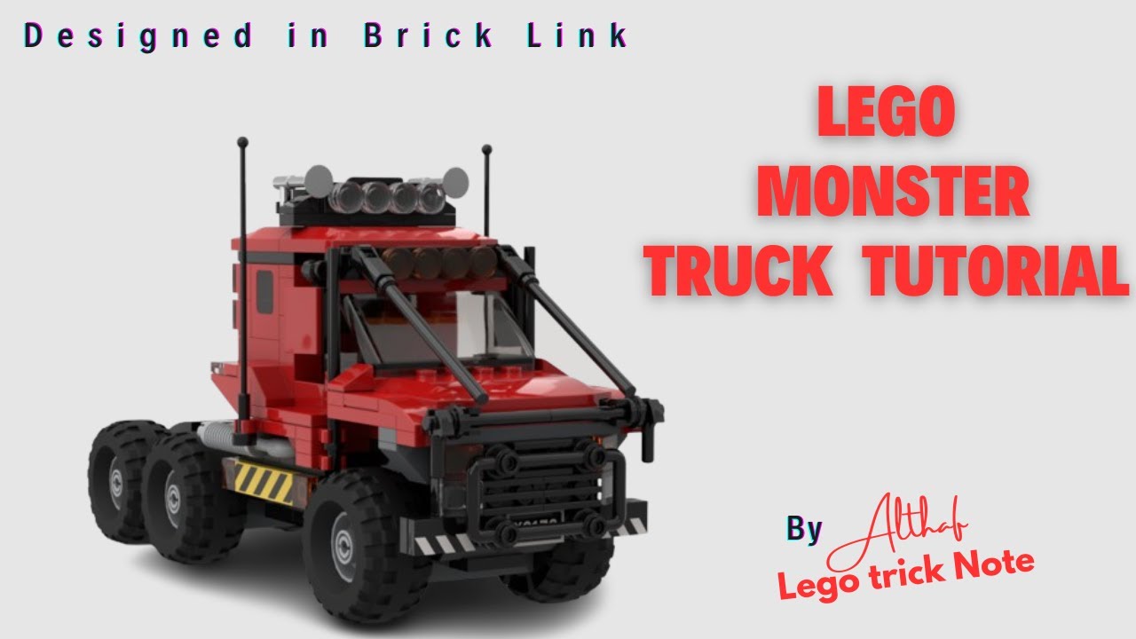 LEGO Monster Truck Build | Step-by-Step Tutorial in BrickLink Studio 2. ...