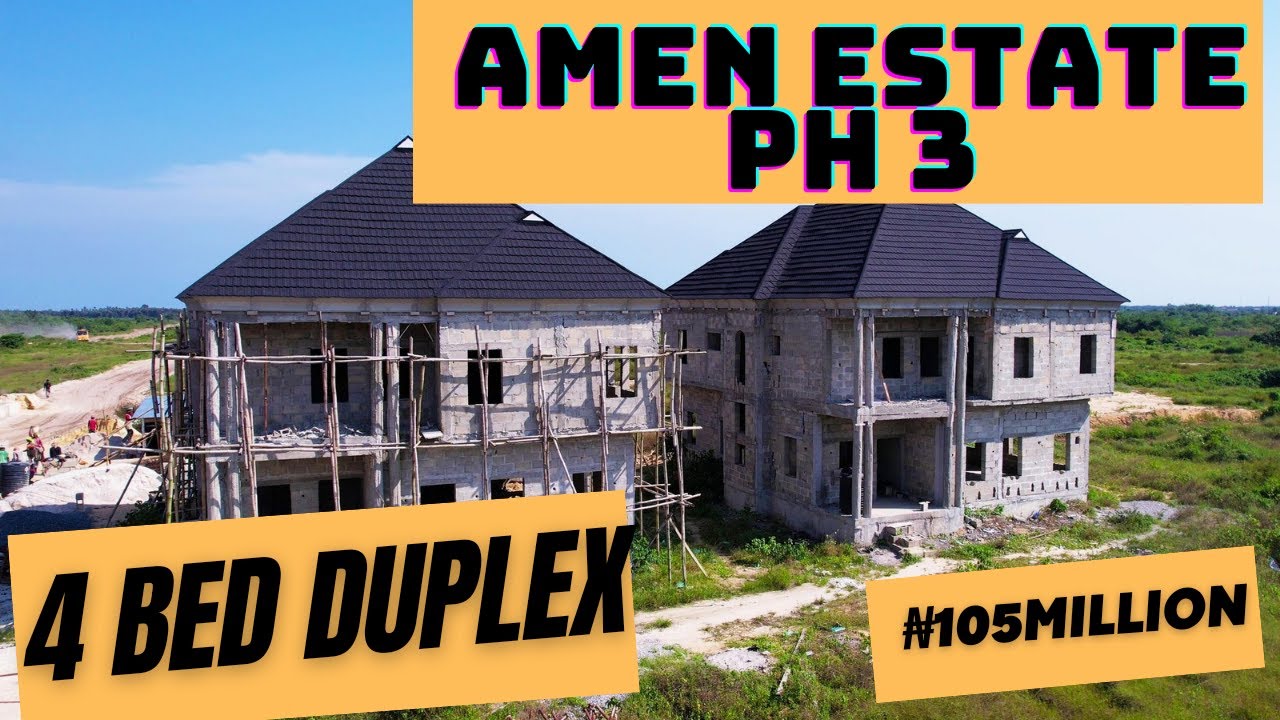 HOUSE FOR SALE IN IBEJU LEKKI LAGOS. 4 BED DUPLEX INSIDE AMEN ESTATE ...