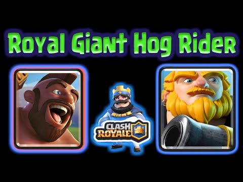 Royal Giant Hog Rider Deck Gameplay #11 - Clash Royale - YouTube