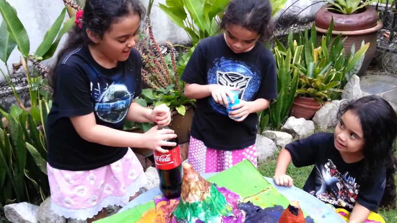 Volcano Eruption Experiment with Coke and Mentos by Arisha Ariana ...