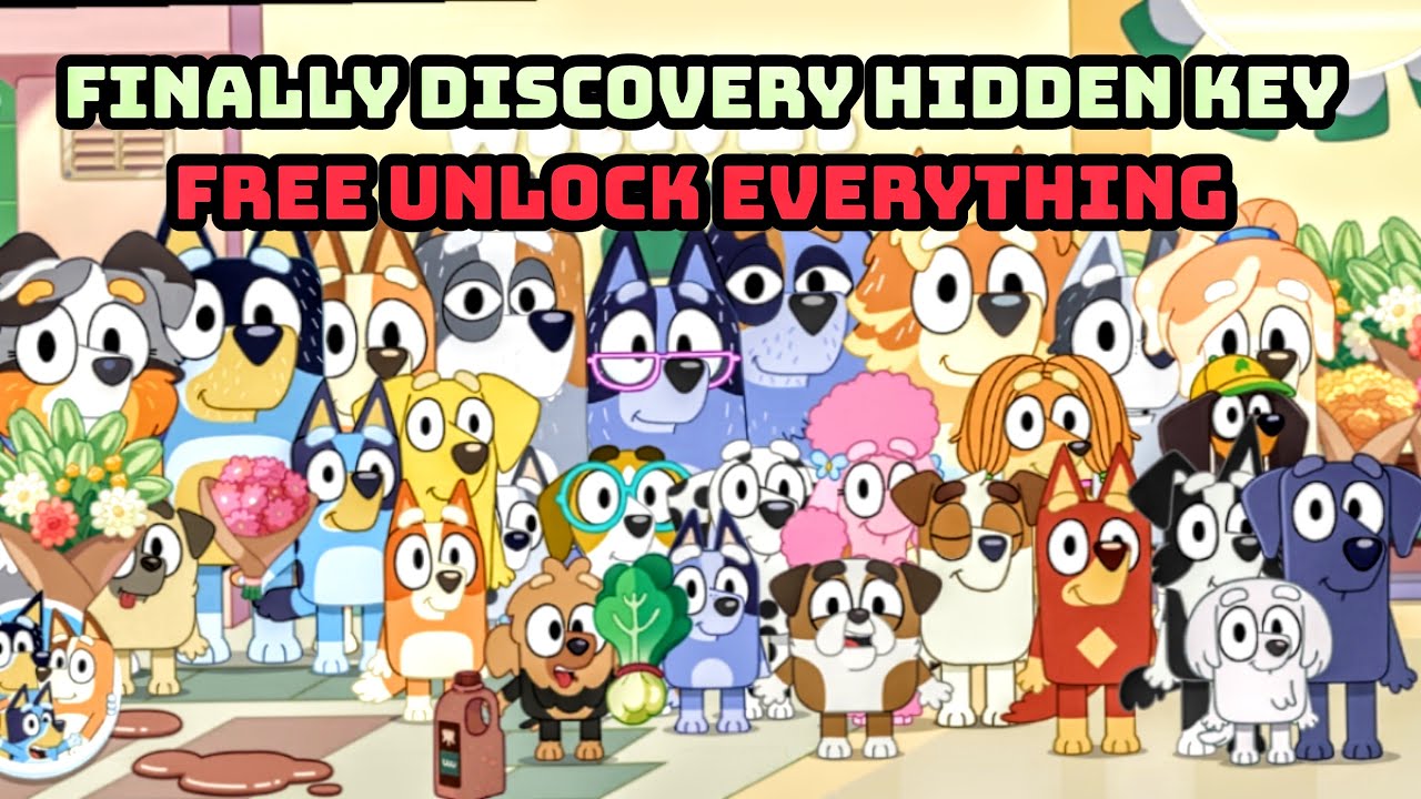 Bluey Let's Play Videogame Finally Discovery Hidden Key Free Unlock ...