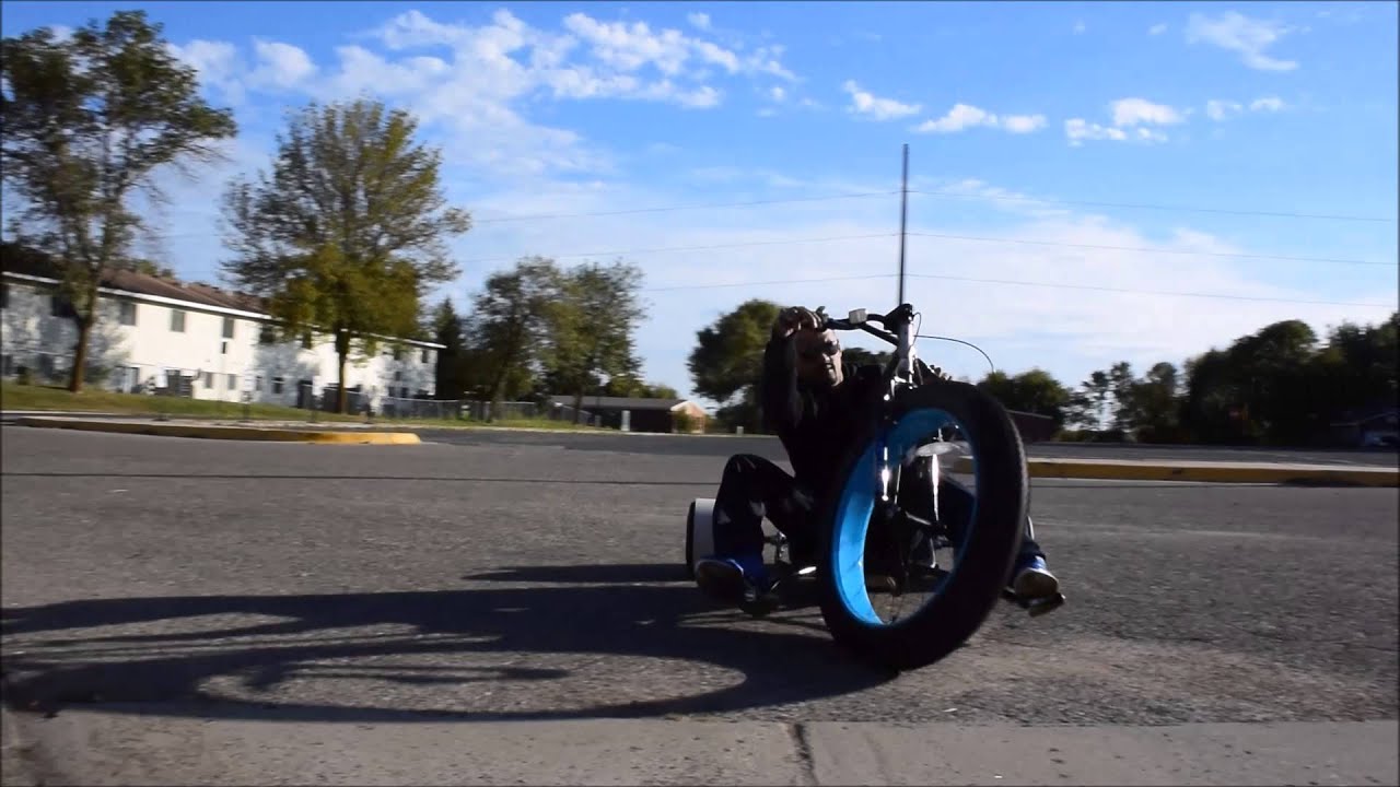 Motorized Drift Trike- Fun In The Park - YouTube