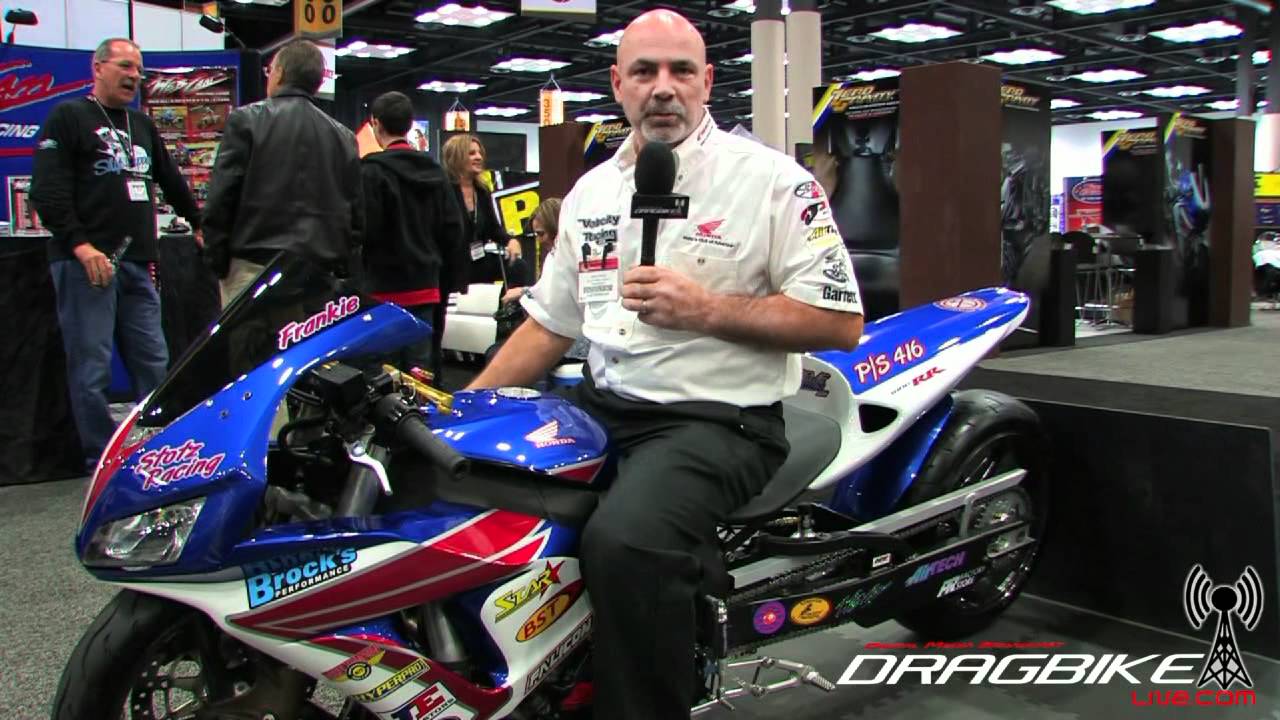 Kent Stotz Introduces New Honda CBR1000RR Turbo Drag Bike - YouTube