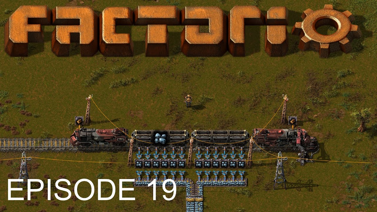 Factorio Episode 19, Iron ore rail line - YouTube