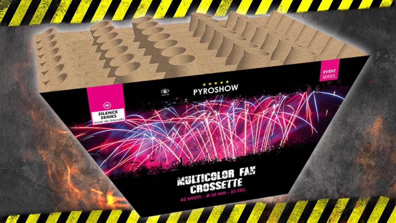 Multicolor Fan Crossette | Pyroshow | Vuurwerkexpert | 2835 - YouTube