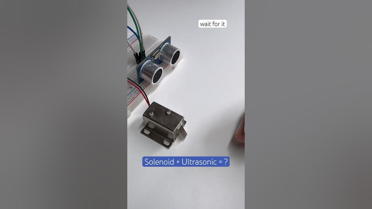 The First Ever Project Combining Solenoid Magnetic Lock with Ultrasonic Sensor #arduino # ...