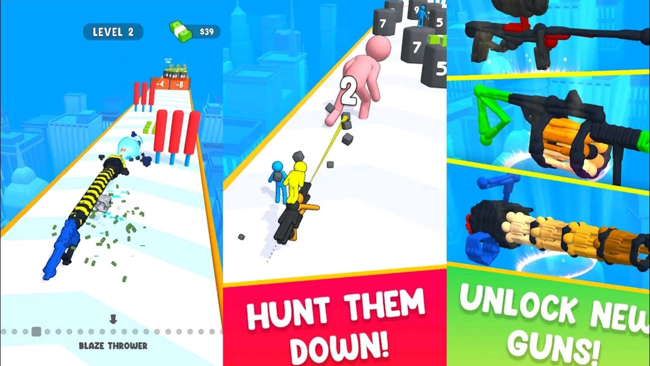 Human Gun! Game Gameplay Walkthrough (Android IOS) Level 21-30 - YouTube