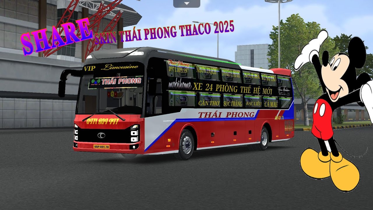 Mod Skin Thái phong thaco 2025 |Tiến Bussid - YouTube