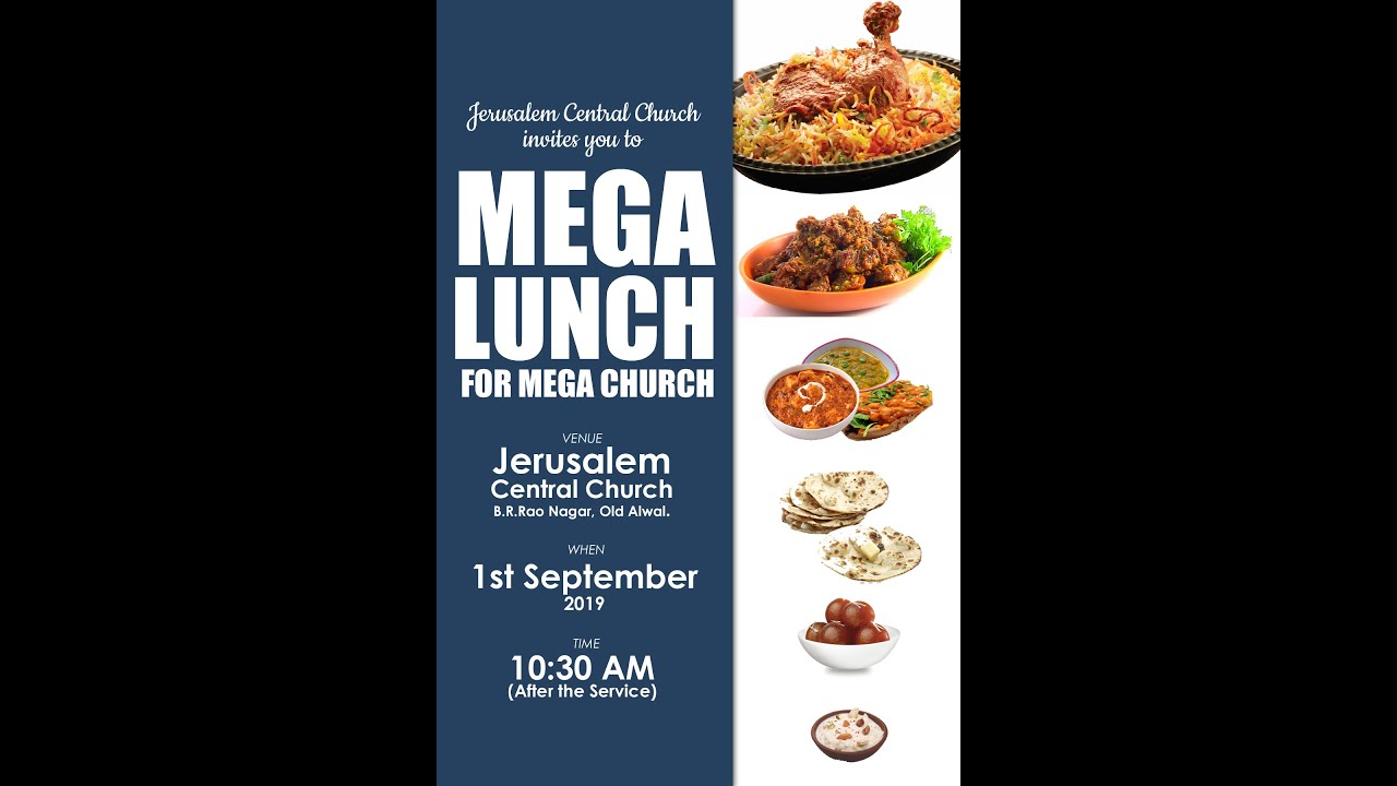 MEGA LUNCH for Mega Church - YouTube
