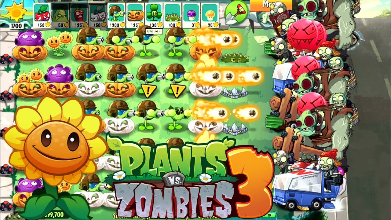 PVZ 3 PAK SURVIVAL ENDLESS DAY 20 FLAGS FULL HD - YouTube