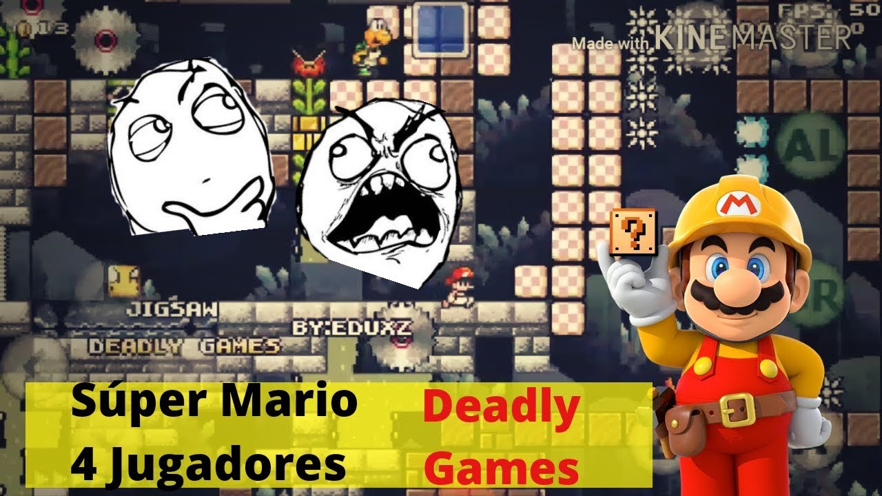 Super Mario 4 Jugadores // Puzzle !!! Saw Deadly Games !!! Final ...