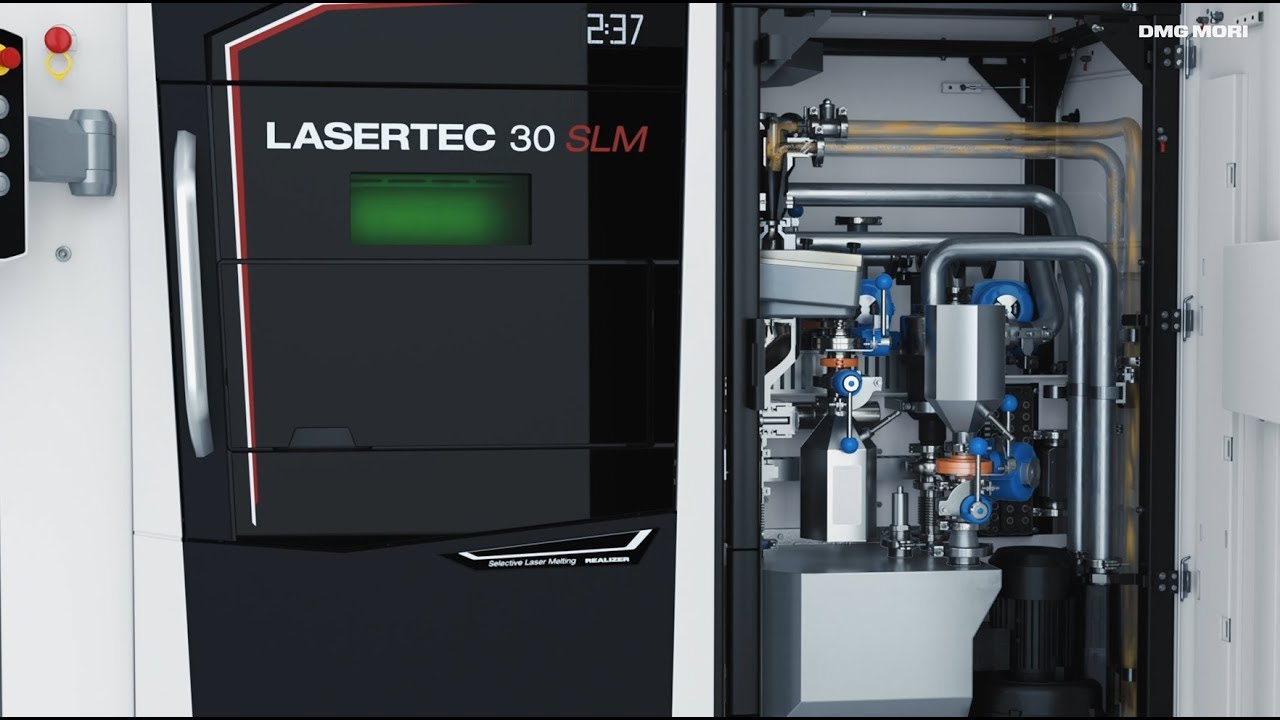 LASERTEC SLM Series : rePLUG Powder Cycle - YouTube