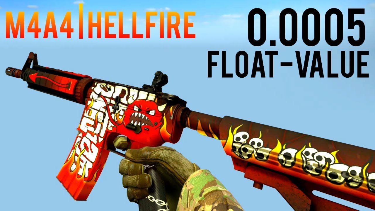CS:GO | Extremely Low-Float (0.0005) M4A4 - Hellfire Assault Rifle ...