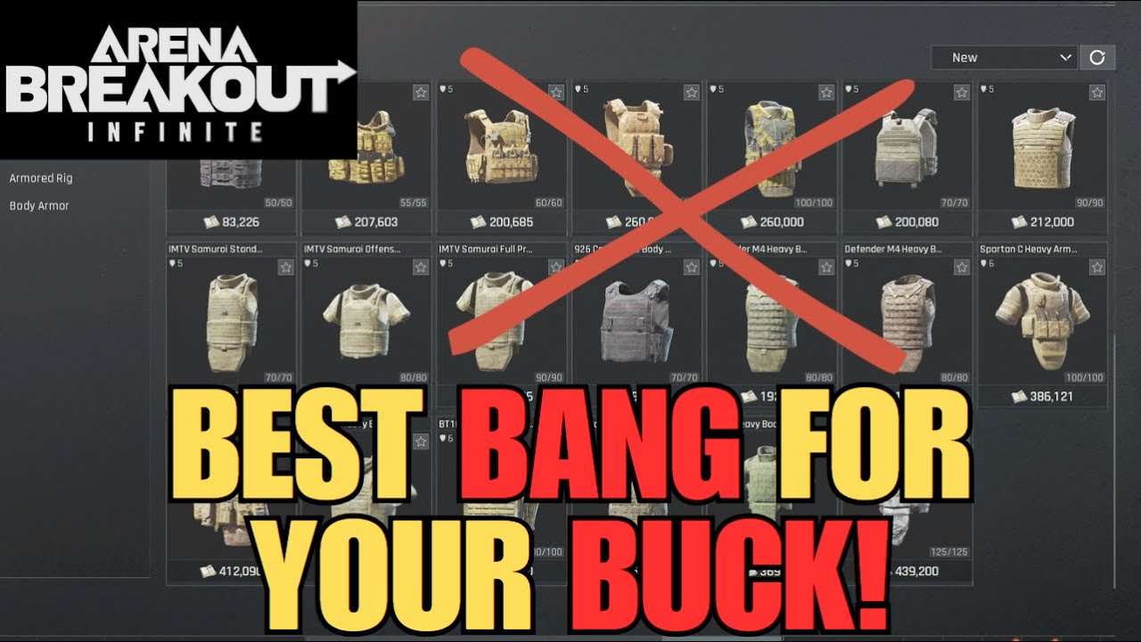 The Best Armor's In Arena Breakout Infinite Explained - Save your ...