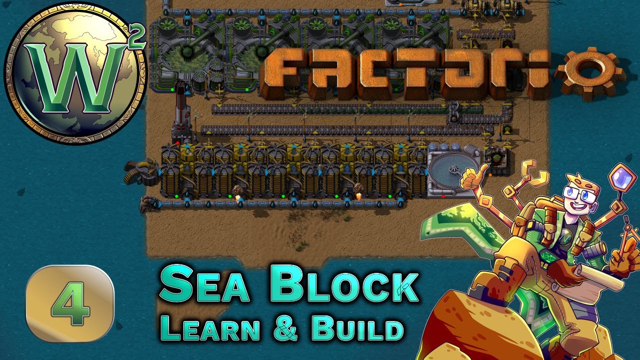 Factorio Sea Block Learn & Build - Mud & Landfill - Let's Play ...