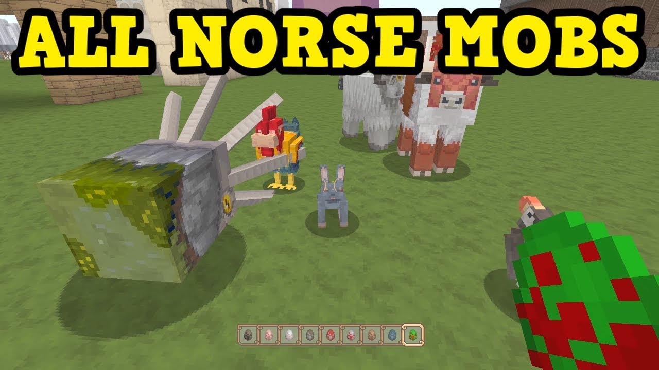 Minecraft Xbox 360 / PS3 - All NORSE MYTHOLOGY Mobs & Paintings - YouTube