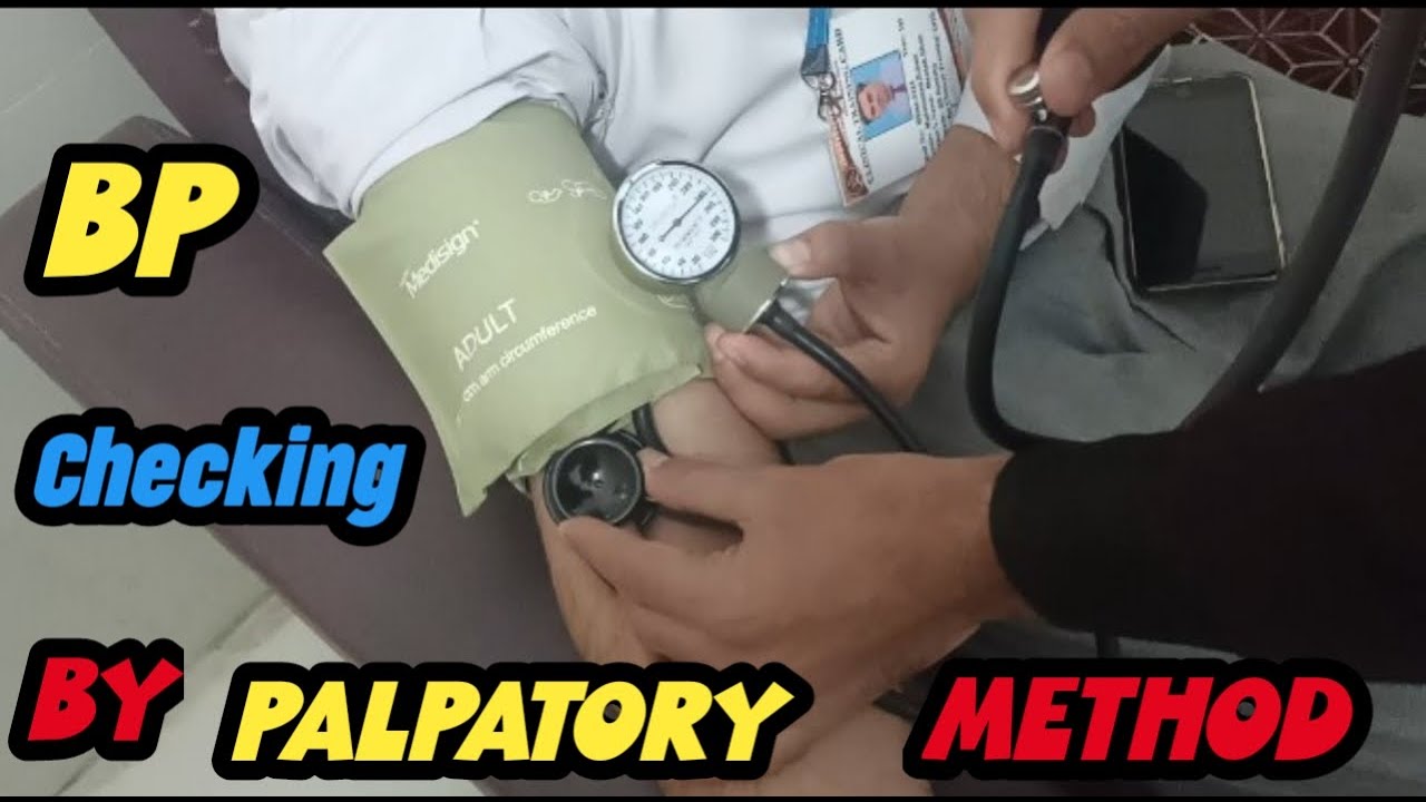 how to measure bp by palpatory method | bp check karne ka tarika - YouTube