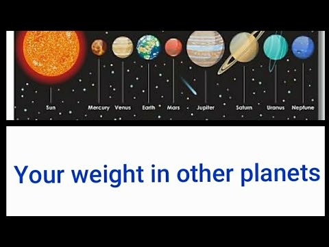 How much would you weigh in each planet?? - YouTube