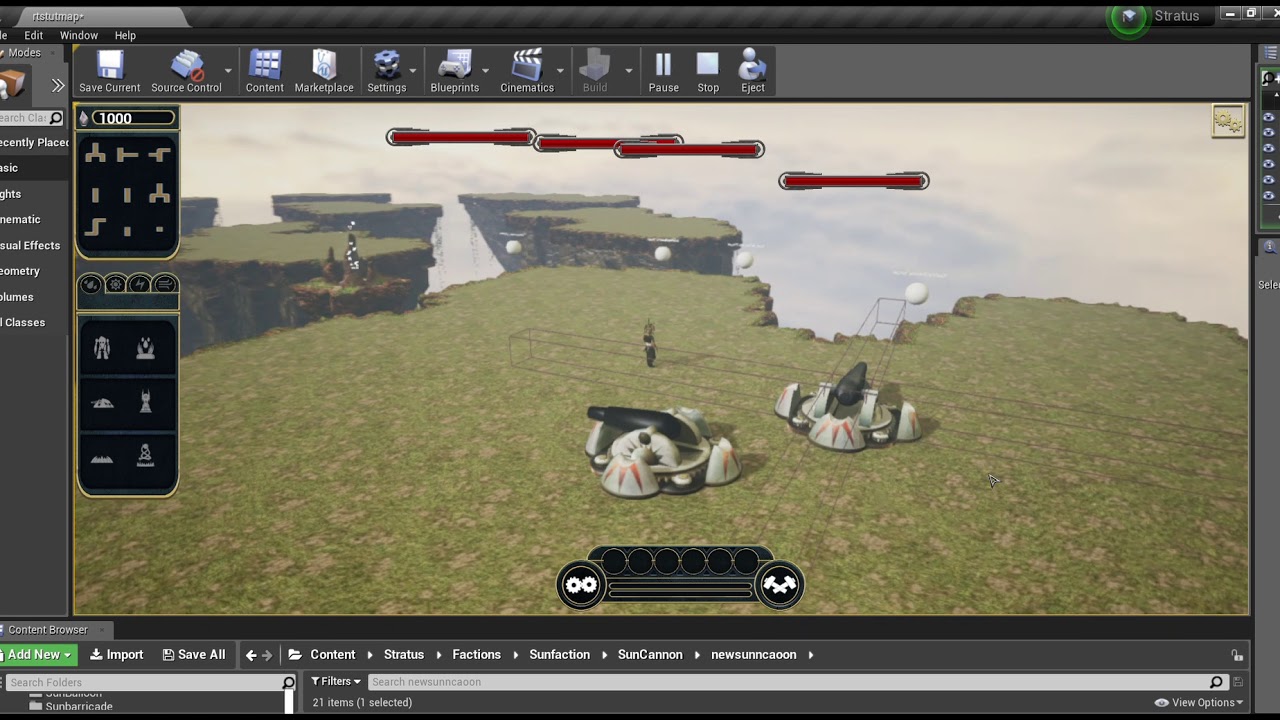 Stratus SunCannon Animation update testing animation clips - YouTube