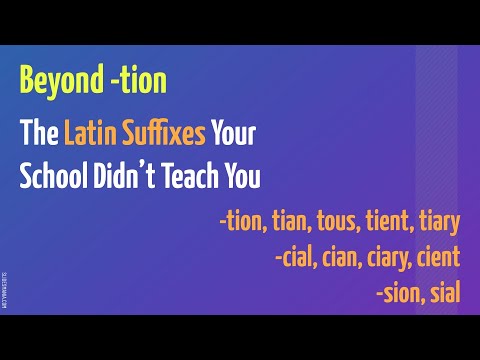 Latin Suffixes -TI, -CI- and -SI to Spell SH #phonics #spelling # ...
