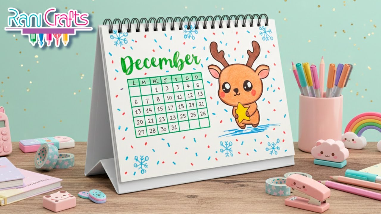 Super Easy DIY December Calendar - YouTube