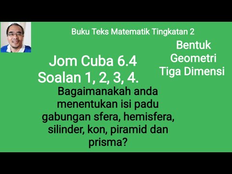 Bagaimanakah anda menentukan isi padu gabungan sfera, hemisfera ...