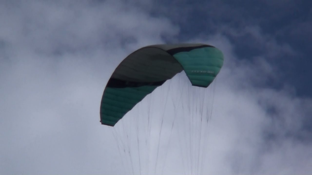 Kiteboarder using Flexifoil Blade - YouTube