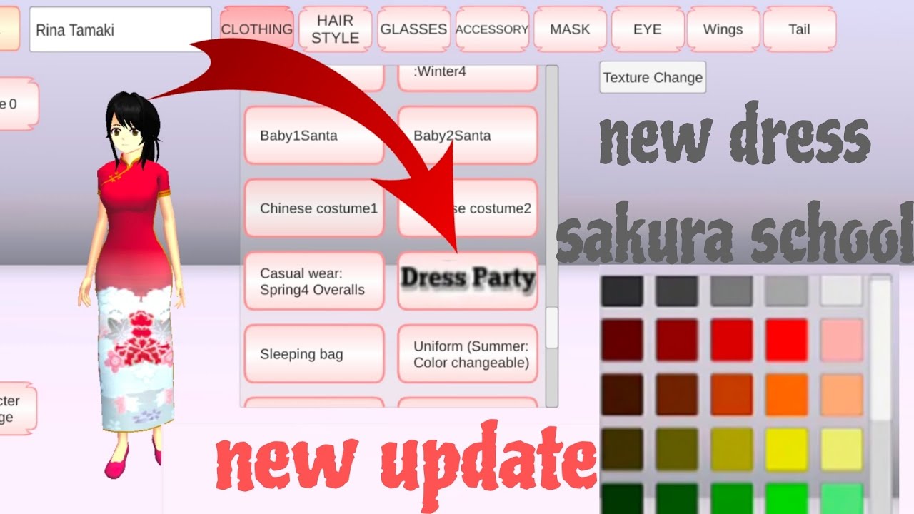 New dress😯 update sakura school gamer #sakurasakura🏫👍 #sakuraterbaru ...