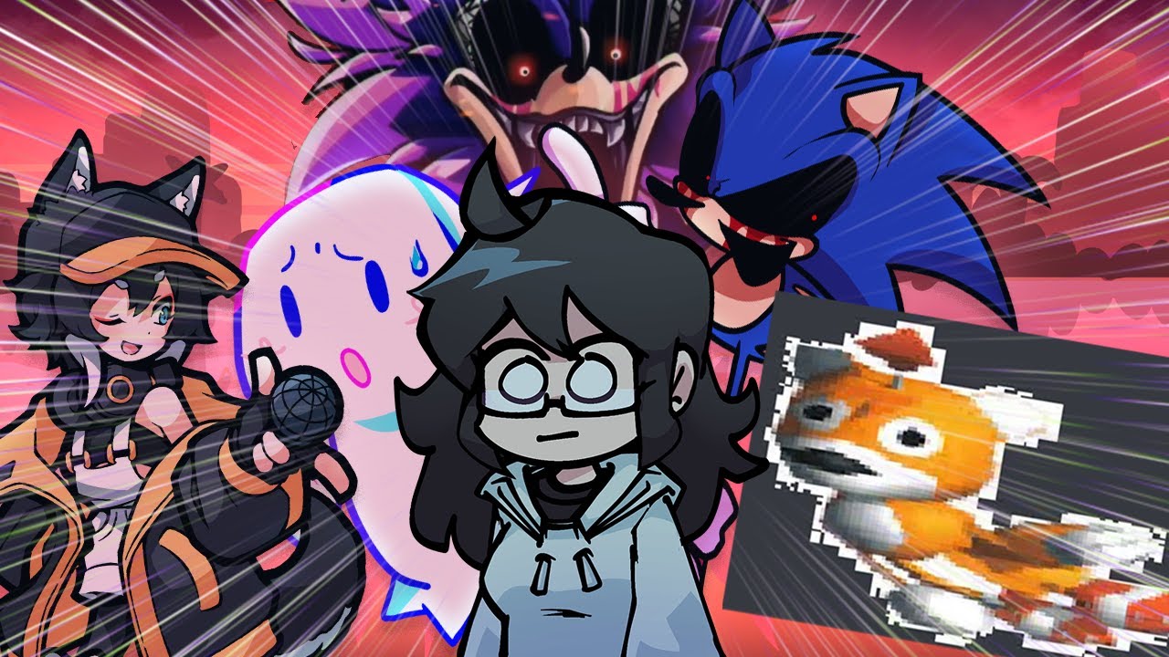 SCARY FNF MOD! [SONIC.EXE SPRITE OF HELL, BOO! Don't Get Spooked ...