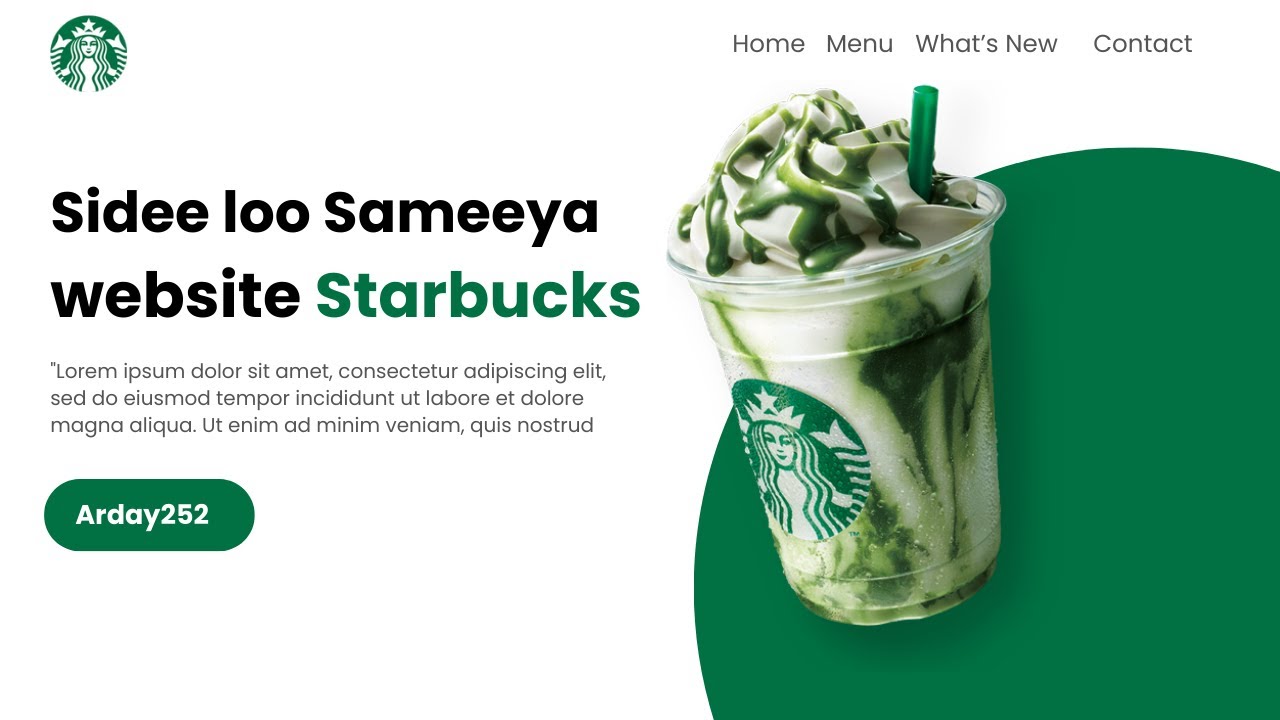 Sidee loo Sameeya website Starbucks #Arday252 - YouTube