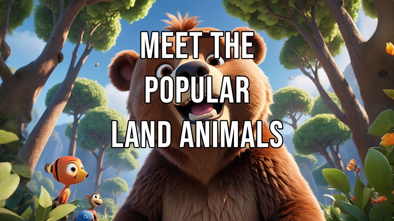 Meet the Popular Land Animals｜Wonder World Kids - YouTube