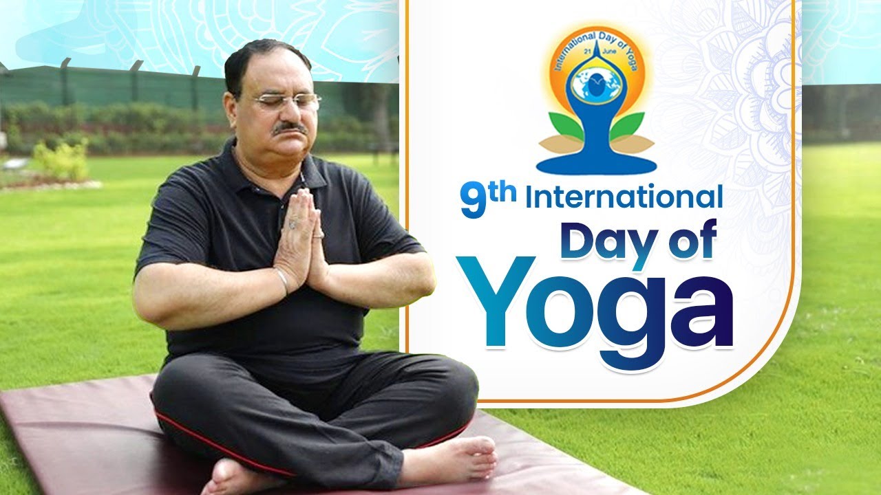 Shri JP Nadda participates in a Mass Yoga Demonstration on the ...