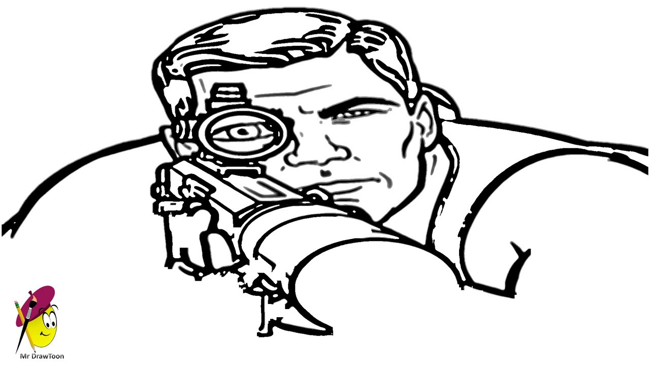 Archer Drawing - How to draw Archer from Archer TV Show - YouTube