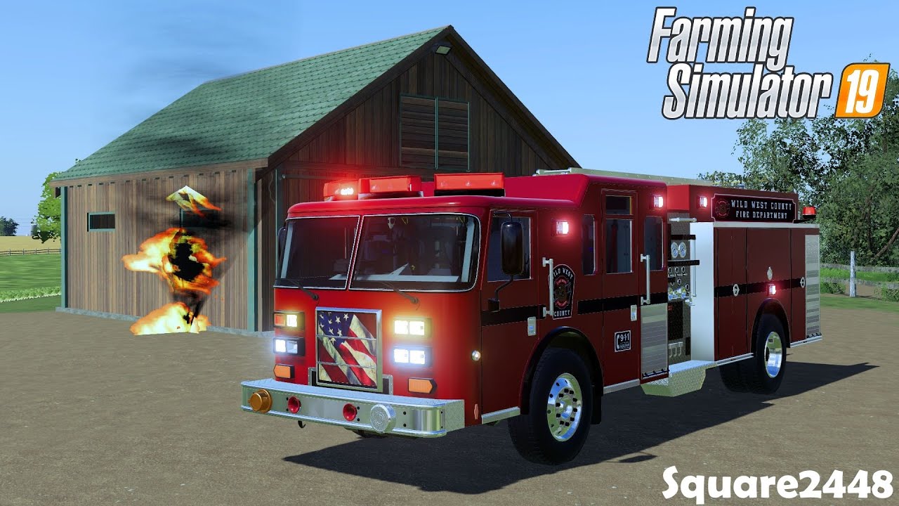 SUMMER FIRE WORKS SET BARN ON FIRE! | ROLEPLAY | FIRE RESCUE | FS19 ...
