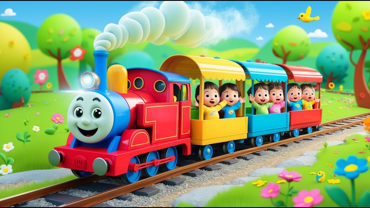 Chug Chug The Little Train 🚂🎵 | Train Song for Kids | Nursery Rhymes ...