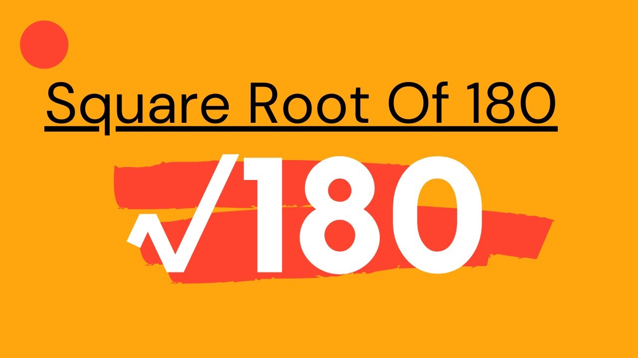 √180 | Square Soot Of 180 (In Hindi) | Surendra Khilery - YouTube