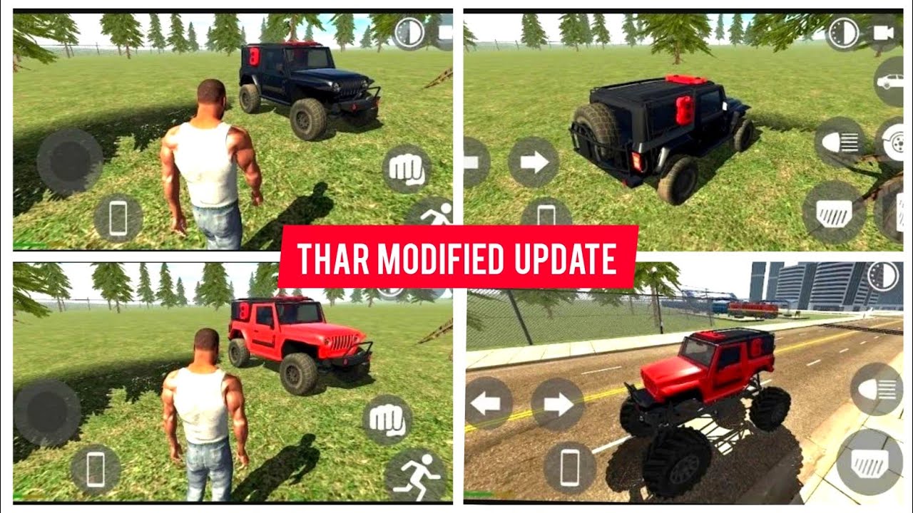 New Modified Thar Update 2023 | Indian bike driving 3D Thar Modified 2023 | New Thar Cheat code ...