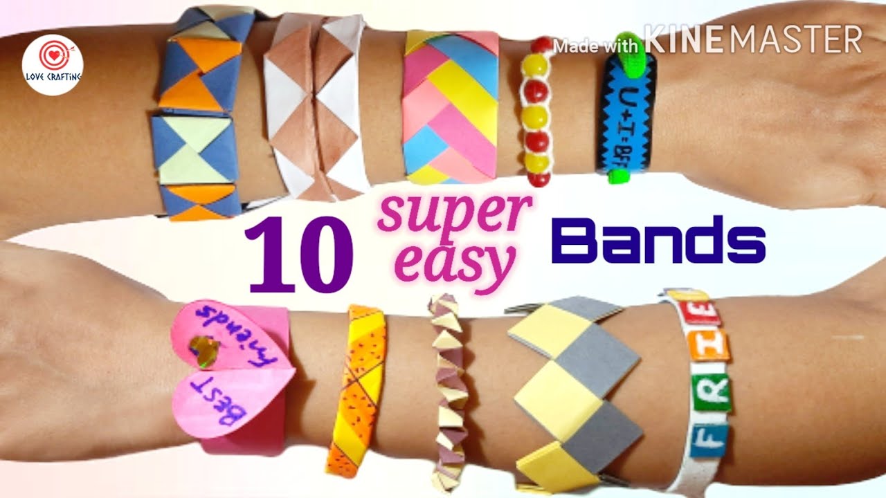 10 SUPER EASY FRIENDSHIP BANDS | How to make Friendship Bracelets easy ...