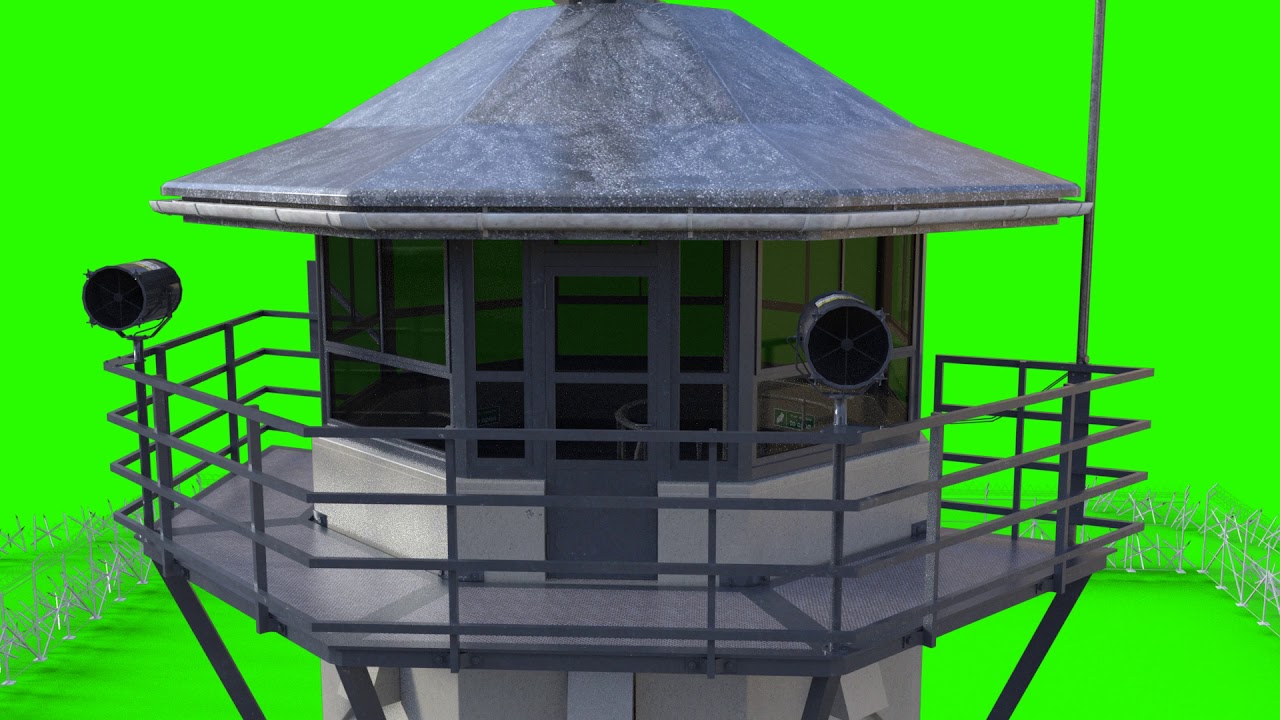 FREE HD Green Screen - PRISON YARD AND GUARD TOWER . . . - YouTube
