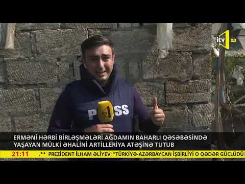 Erməni hərbi birləşmələri Ağdamın Baharlı qəsəbəsində mülki əhalini artilleriya atəşinə tutub