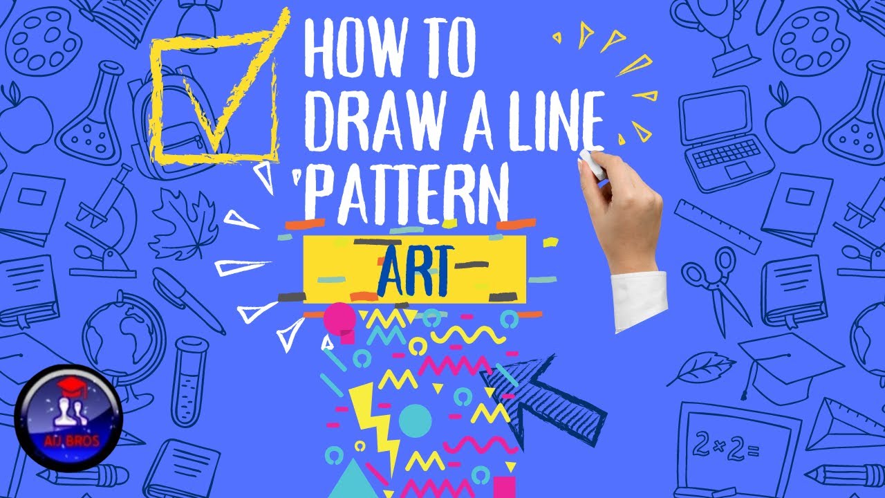 How to draw Line patterns | Art designs | AIJ Bros | How to draw line ...