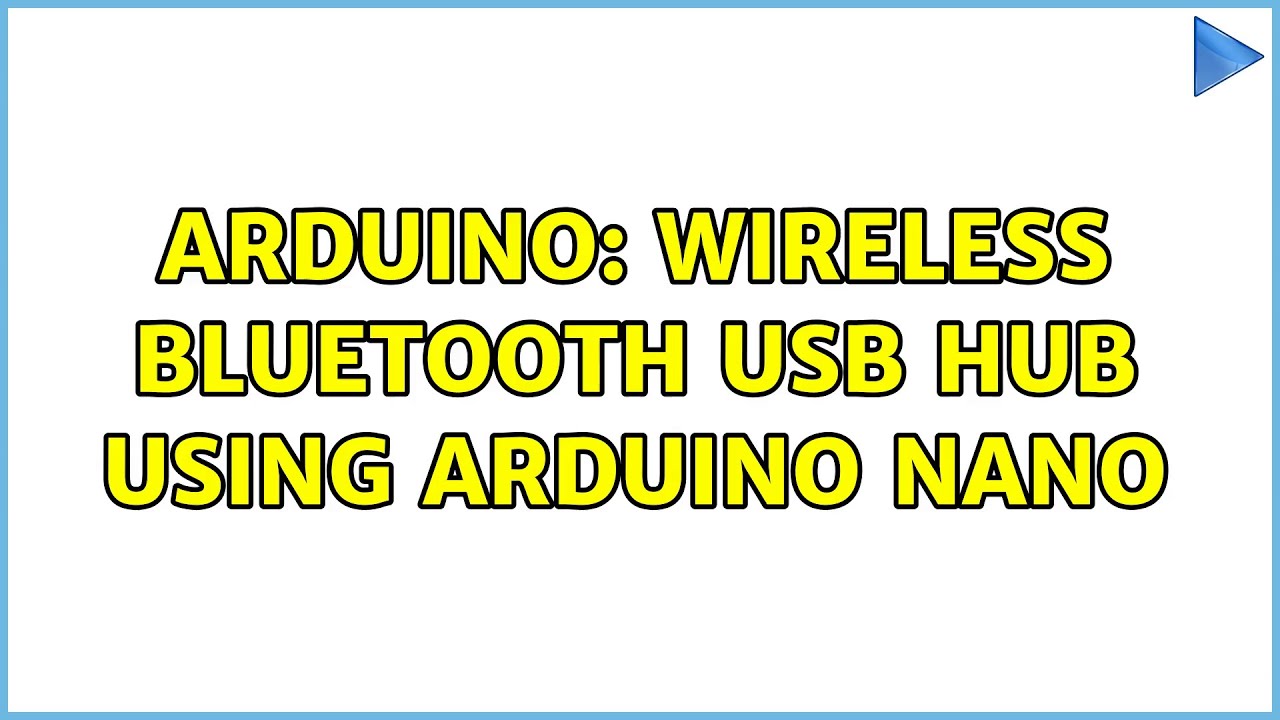 Arduino: Wireless Bluetooth USB HUB using Arduino nano (2 Solutions ...