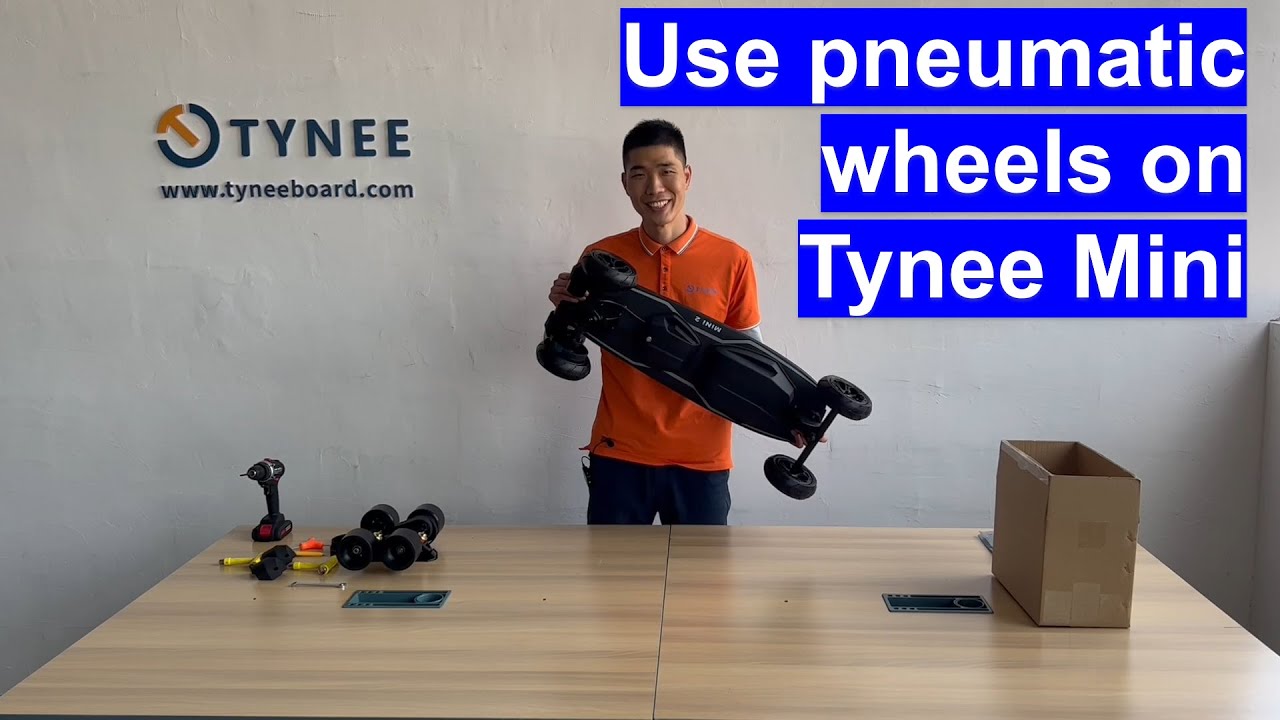 How to install pneumatic wheels on Tynee mini 2 short electric ...