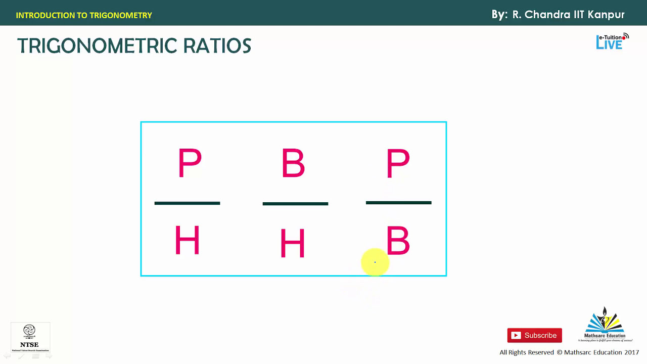 Trigonometric Ratios and Pythagoras theorem Trigo | Class 10 | CBSE ...