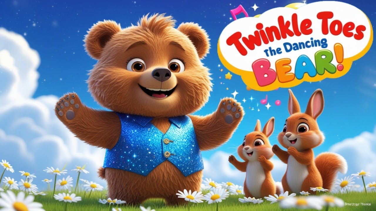 Twinkle Toes the Dancing Bear 🐻 | Fun Dance Nursery Rhyme for Kids ...