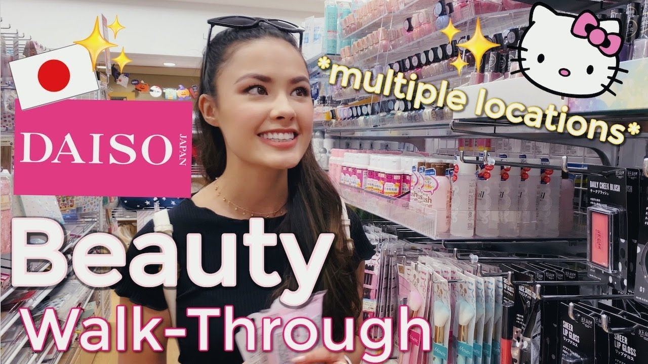 BEAUTY TOUR OF DAISO JAPAN | Shopping & Walk Through *multiple ...
