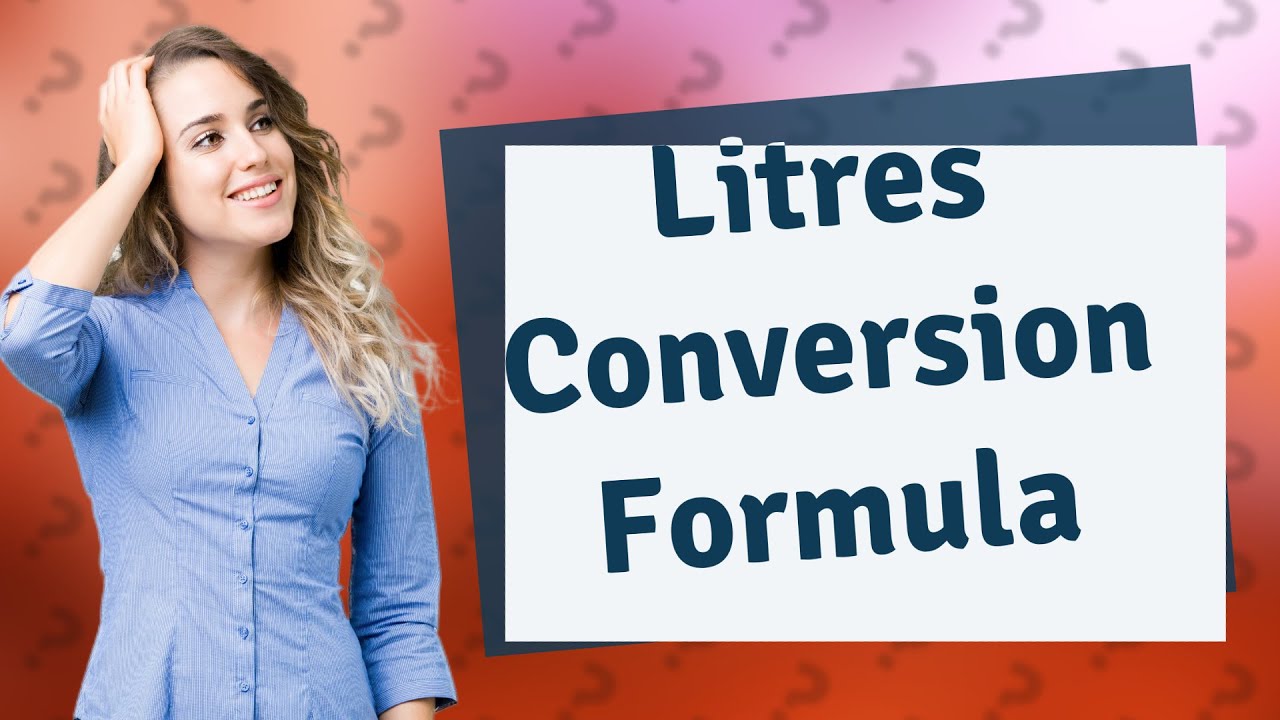 How do you calculate Litres from volume? - YouTube