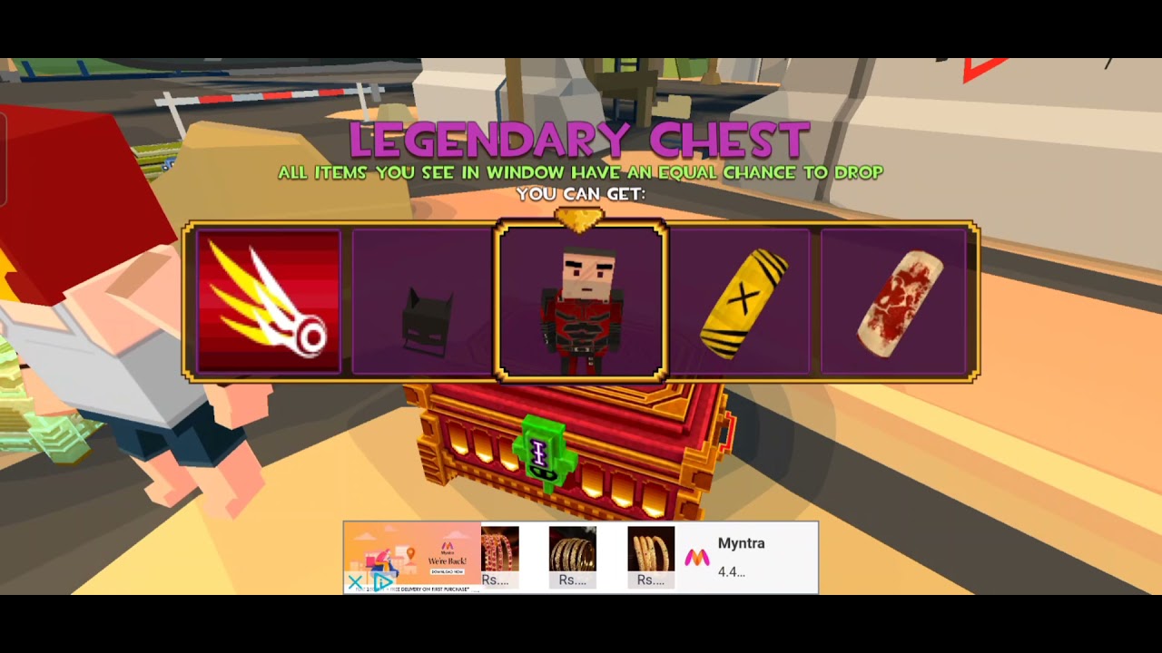 Opening legendary chest in grand battle royale pixel FPS - YouTube