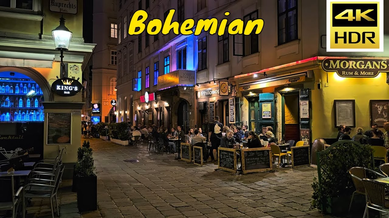 Vienna Austria Night Scenes 4K HDR. Classic and Bohemian places. - YouTube